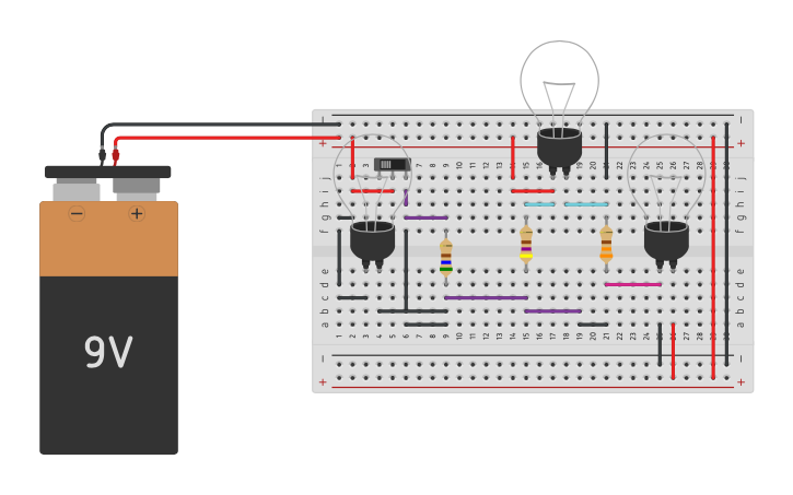 Circuit design Circuito Paralelo - Tinkercad