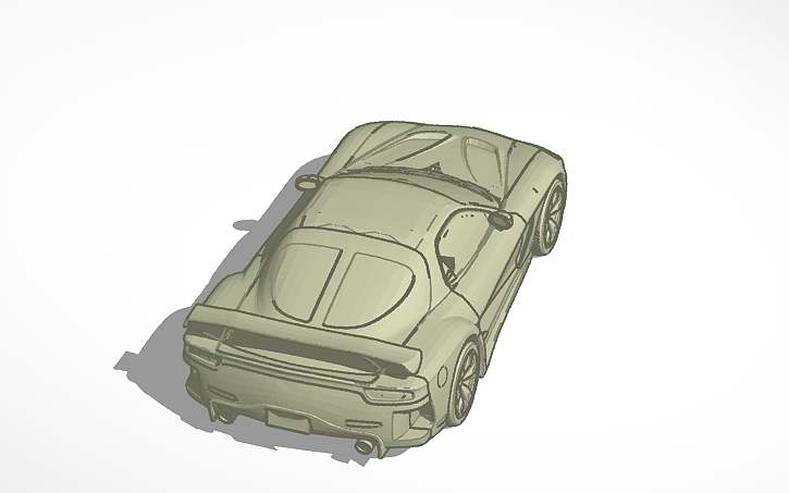 3D design crappy scan of a veilside RX7 | Tinkercad
