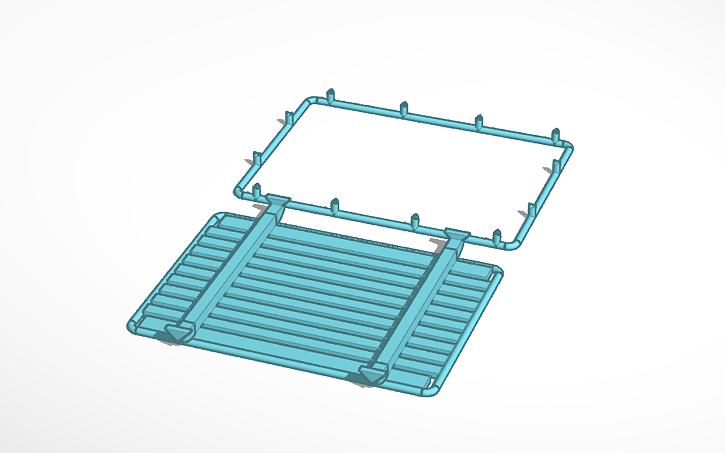 3D design roof rack 1/24 | Tinkercad