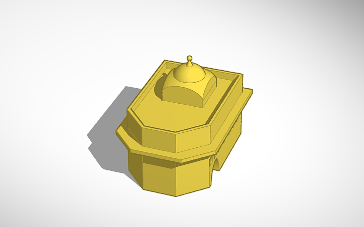3D design Golden temple - Tinkercad