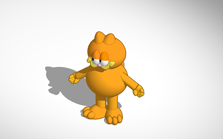 3D design Garfield - Tinkercad