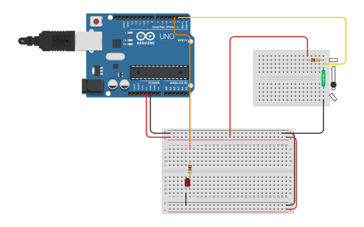 Circuit design Tilt sensor - Tinkercad
