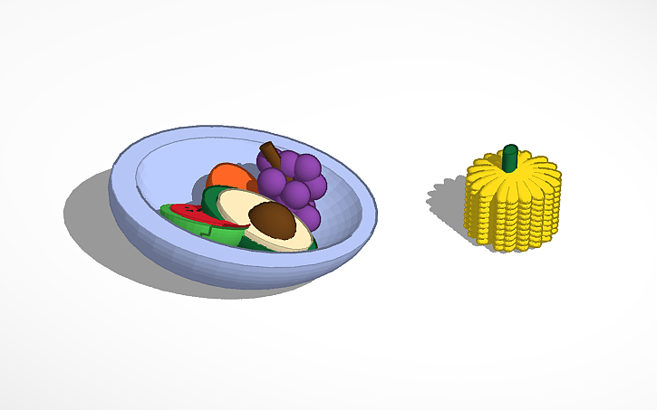 3D design Fruits - Tinkercad
