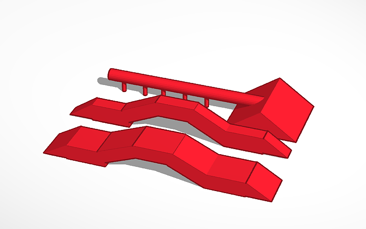 3D design Finger Snowboarding Rail(s) - Tinkercad