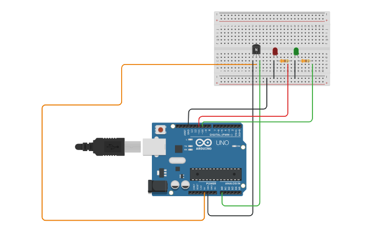 Circuit design Heart Rate Monitor - Project 2 - Tinkercad