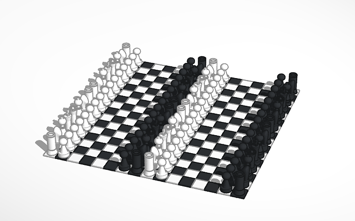 3D design Chess sets - Tinkercad