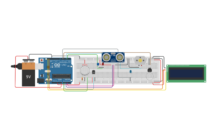 Circuit design Smart Home - Tinkercad