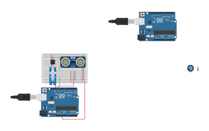 Circuit design servo - Tinkercad