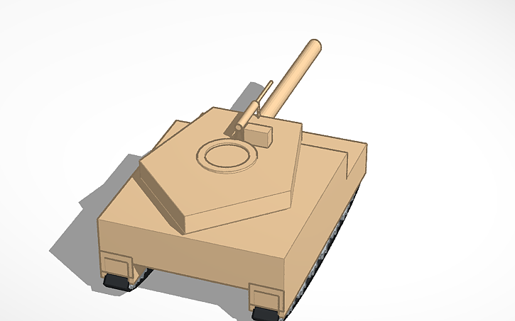 3D design Tank - Tinkercad