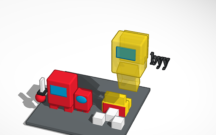 3D design Among Us - Tinkercad