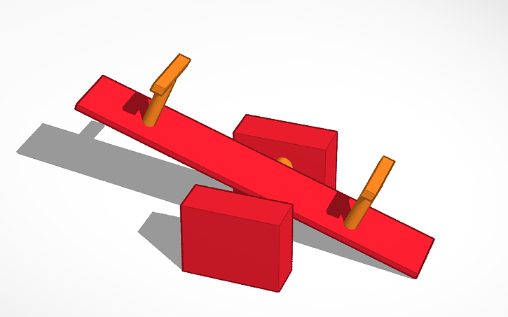 3D design seesaw - Tinkercad