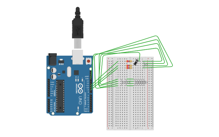 Circuit design switch for uv lamp - Tinkercad