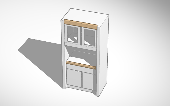 3D design White cupboard - Tinkercad