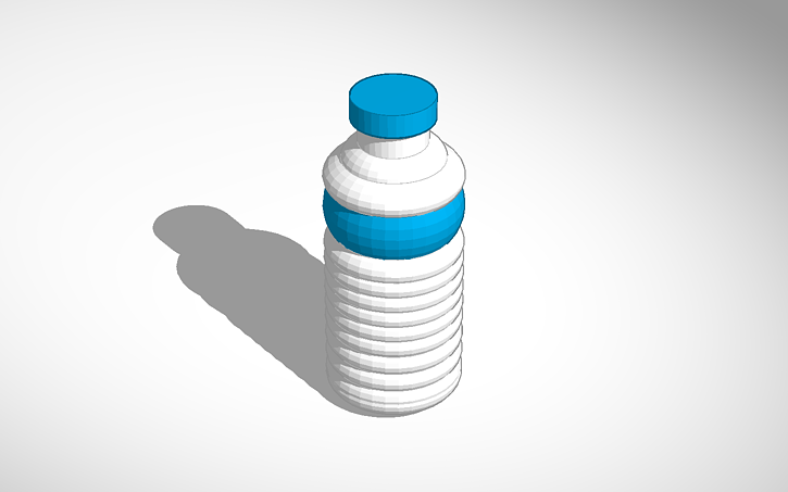 3D design WATER BOTTLE - Tinkercad