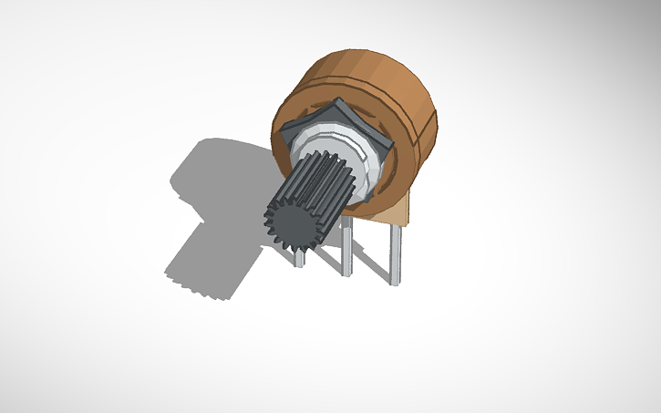 3d Design Potentiometer Tinkercad