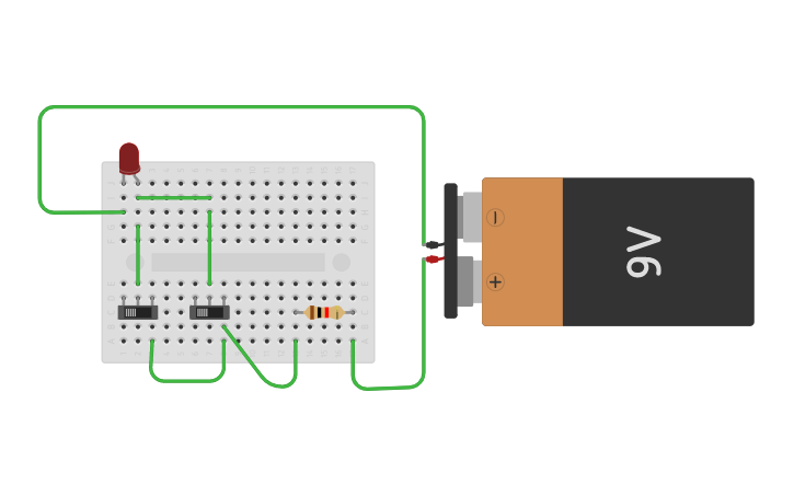 Circuit design Basic OR Logic Gate - Tinkercad
