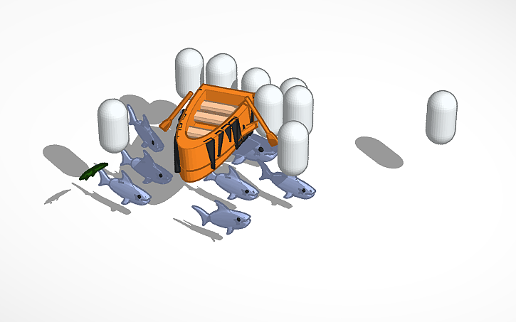 3D design ChloeChen Rowing Boat - Tinkercad