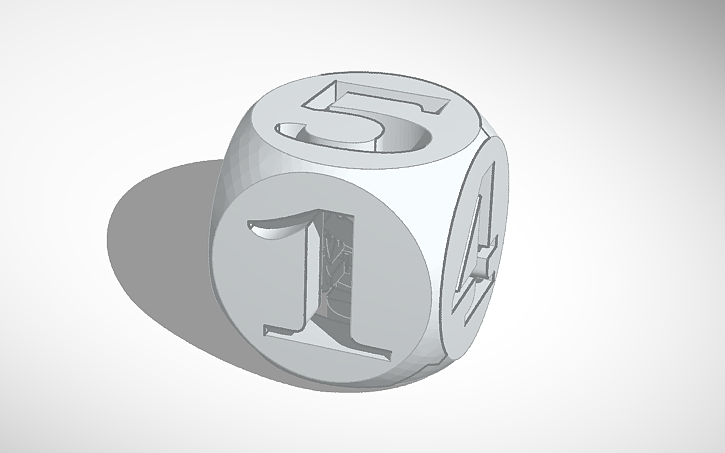 3D design noppa - Tinkercad