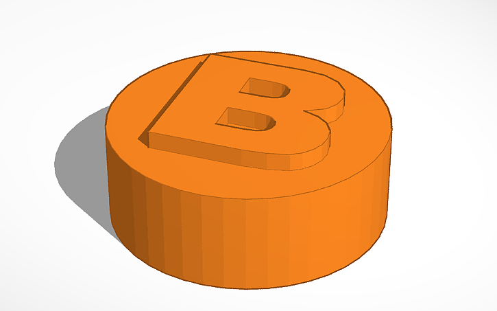 3D design Guage Letter B - Tinkercad