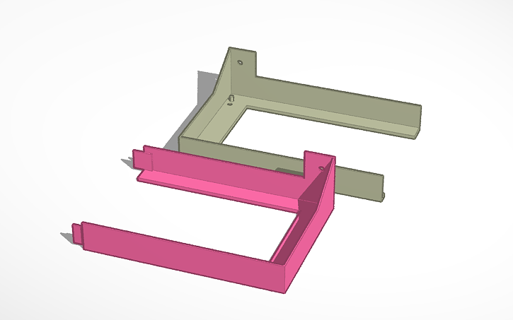 3D design display frame - Tinkercad