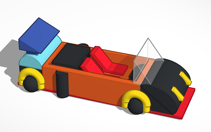 3D design Super car - Tinkercad