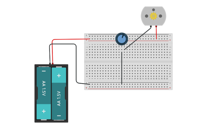 Circuit Design Motor Y Potenciometro Tinkercad