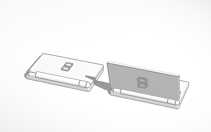 3D design Nintendo DS lite - Tinkercad