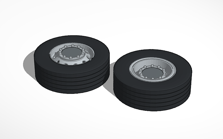 3D design Wheel Commercial Vehicle - Tinkercad