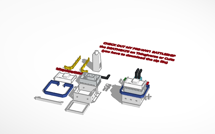 3D design Ship's Superstructure-V-1 - Tinkercad