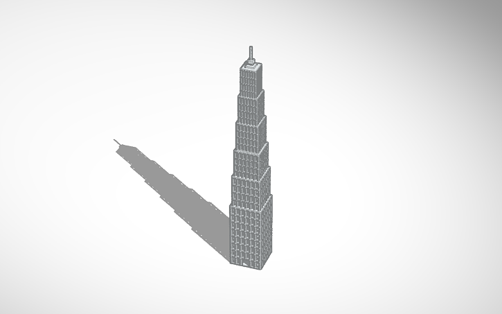 3D design skyscraper - Tinkercad