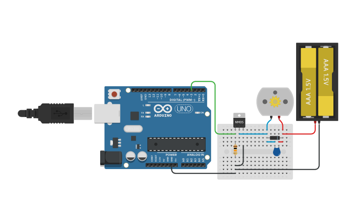 Circuit Design Moteur 601 A Tinkercad