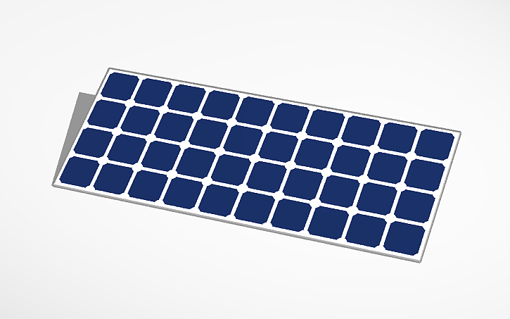 3D design Solar panels - Tinkercad