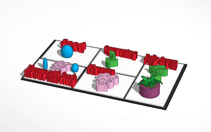 3D design Comic Strip Assignment - Tinkercad