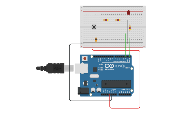 Circuit design TOGLE SWITCH | Tinkercad