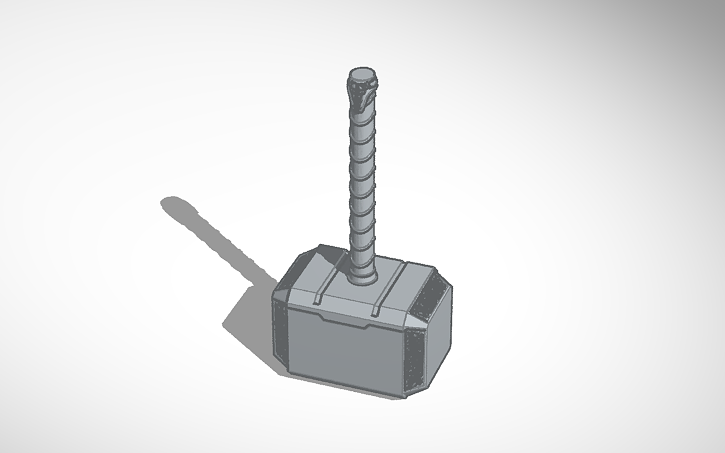 3d Design Mjolnir Tinkercad