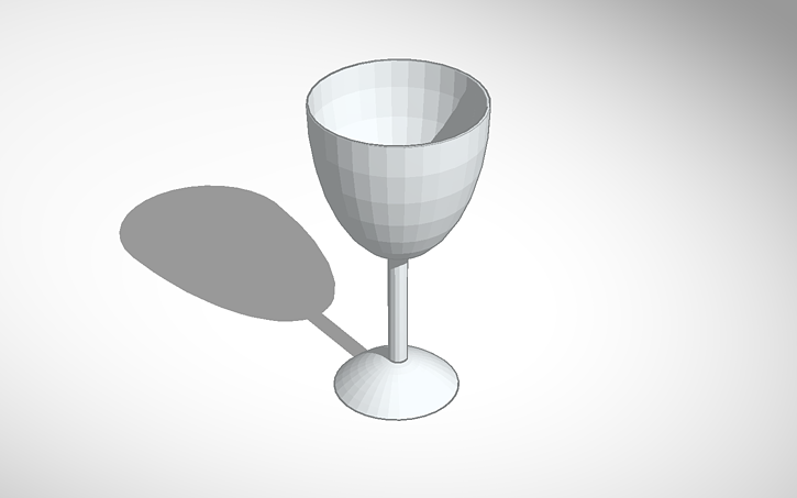 3D design Wine Glass - Tinkercad