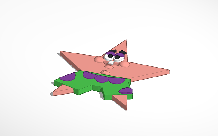 3D design Patrick Star - Tinkercad