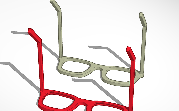 3D design glasses frame - Tinkercad