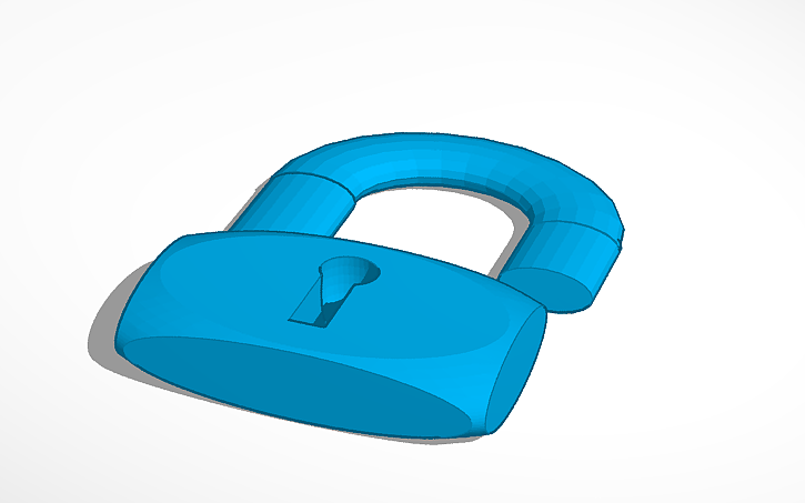 3D design Lock - Tinkercad