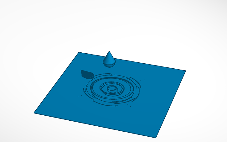 3D design Water Droplet | Tinkercad