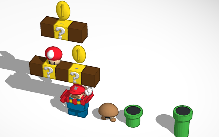 3D design Super Mario | Tinkercad