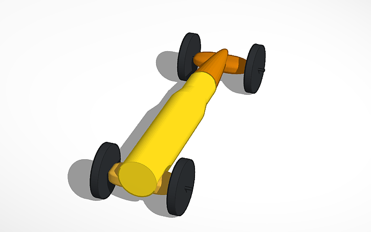 3D design bullet car - Tinkercad