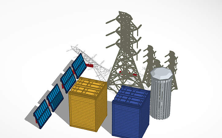 3D design Hydrogen Energy Grid Design - Tinkercad