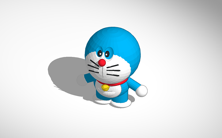3D design Doraemon - Tinkercad