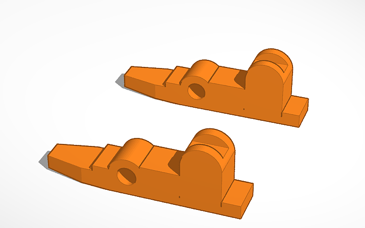 3D design Airsoft P90 Hop Up Pressing Lever - Tinkercad