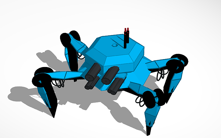 3D design spider robot - Tinkercad