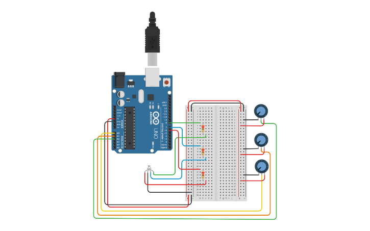 Circuit Design Activity 01 Potentiometer With Rgb Tinkercad