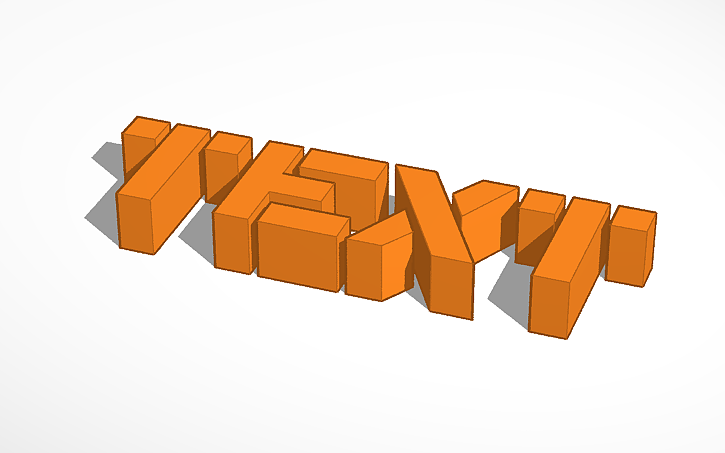 3D design TEXT - Tinkercad