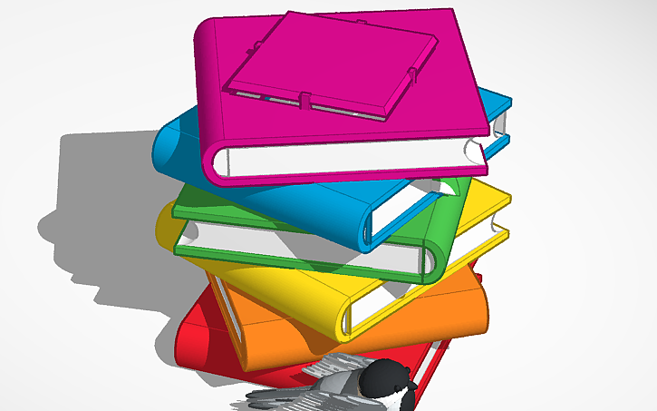 3D design Bookstack Birdhouse - Tinkercad