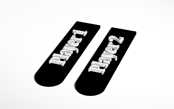 3D design Name Tags - Tinkercad